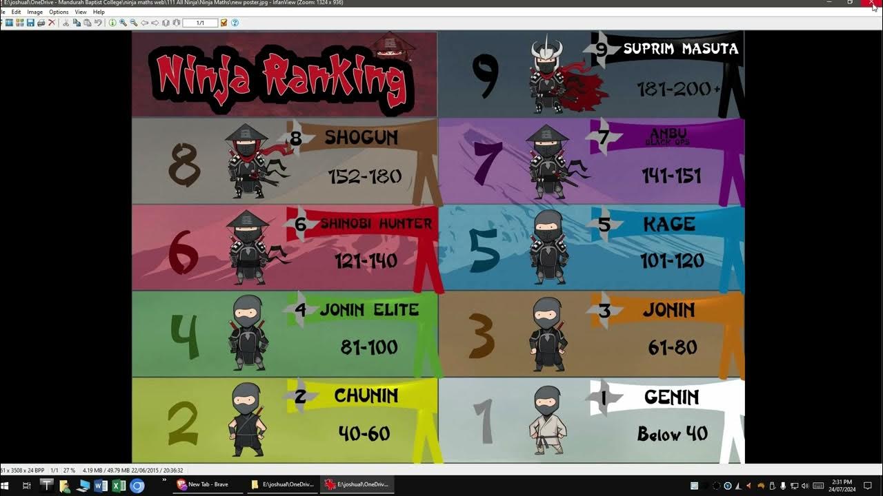 Ninja Maths Explanation - YouTube