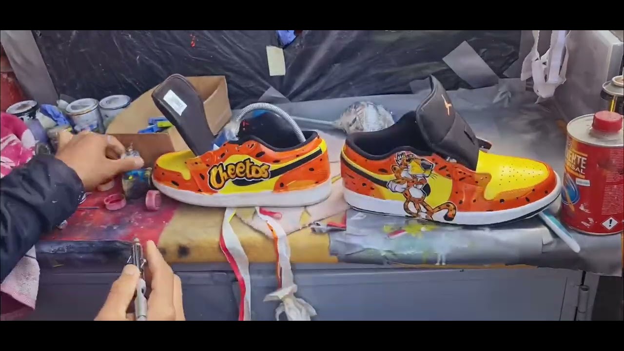 Custom jordan 1 low cheetos🐯🧀🧀🧀 - YouTube