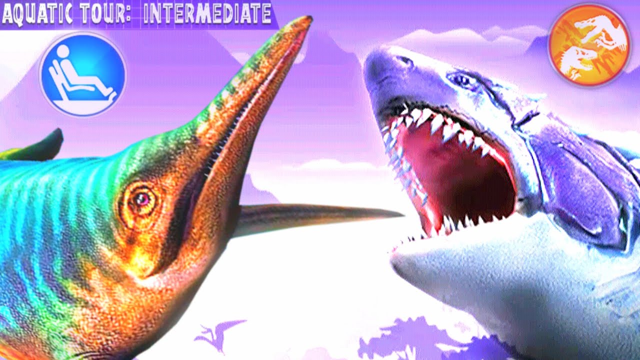AQUATIC TOUR: INTERMEDIATE PLATYPTERYGIUS VS LIOSICHTODON | JURASSIC ...