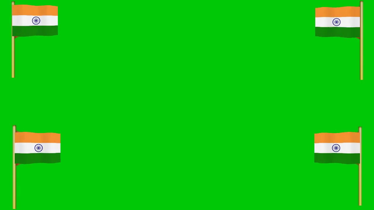 Indian National Flag in Green Screen | Ak boy || Indian flag green ...