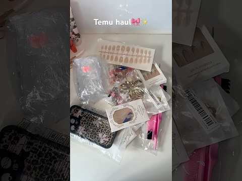 Temu haul🌷🎀 #pink #preppy #temu #haul #skincare #makeup #temuhaul #fyp #fypシ゚viral #love #girl