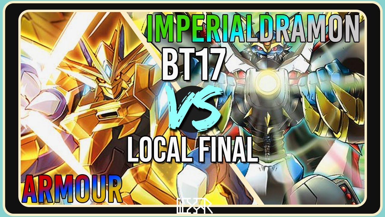 Veemon Armor vs Imperialdramon [Digimon TCG BT17 Local Match] Match ...