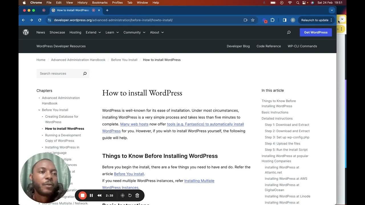 Mastering WordPress: Part 1 - Installing WordPress - YouTube