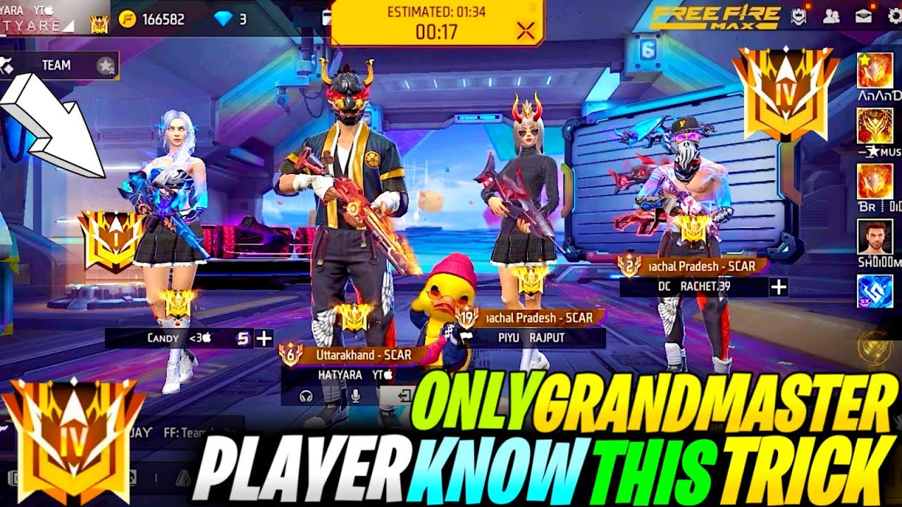 Grandmaster Rank Push Tricks Revealed | Squad Rank Push Tips And Tricks ...
