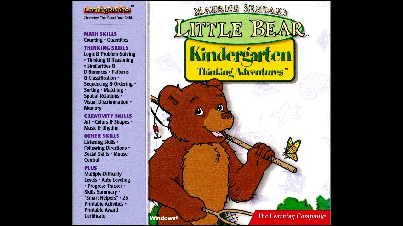 Little Bear Kindergarten Thinking Adventures (2000) [PC, Windows ...