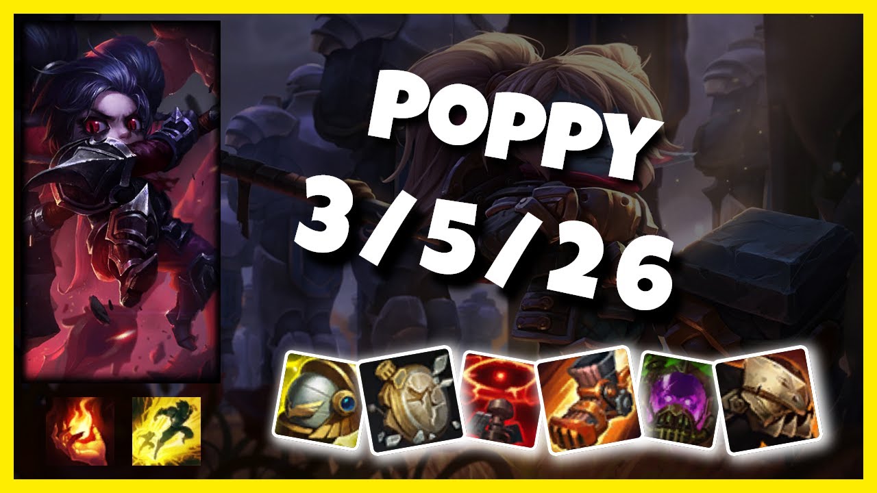 Poppy Support 11.5 Challenger Gameplay Replay - S11 (3/5/26) - KOREAN ...
