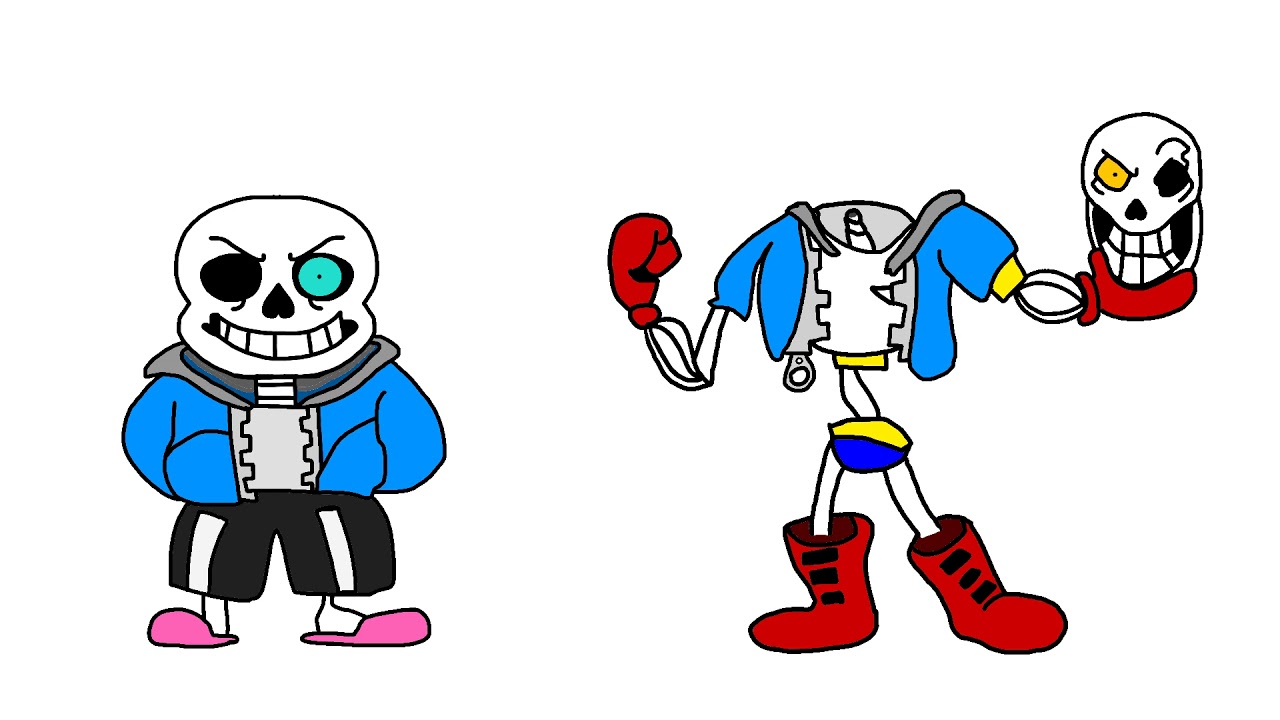 DisSpare Sans And Reborn Papyrus Picture - YouTube