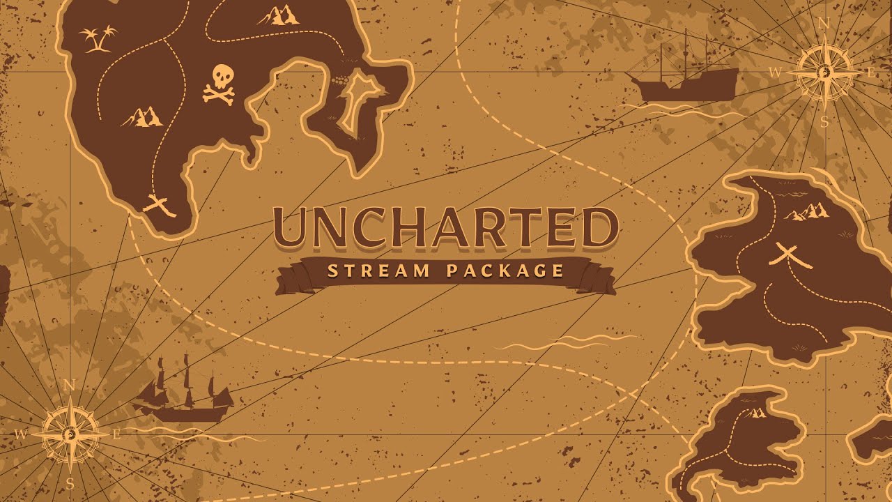 Uncharted, Pirate Map Animated Twitch Overlay : Adventure Stream ...