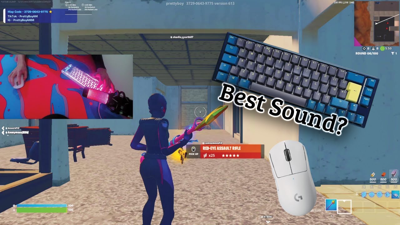 Ducky's best Keyboard 😴 Fortnite Keyboard ASMR Sounds 😍| Satisfying ...