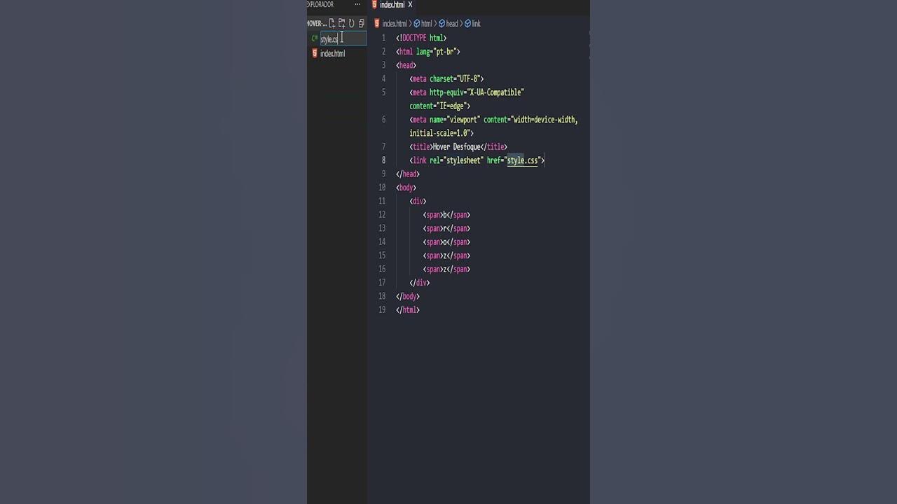 Efeito DESFOQUE usando HTML e CSS #shorts #html #csstricks #css - YouTube