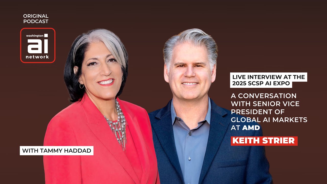 Tammy Haddad interviews AMD's Keith Strier at the 2025 SCSP AI Expo ...