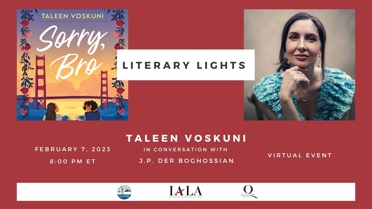 Literary Lights Launch: Featuring Sorry, Bro | Taleen Voskuni - YouTube