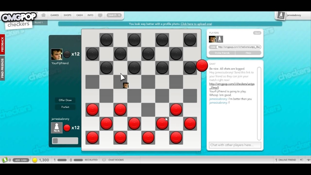 OMGPOP Games #1: Hardcore Checkers Game - YouTube