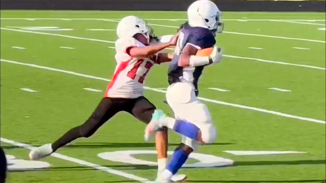 First Colony vs Sugar Land Middle School Matthew touchdown and tackle ...