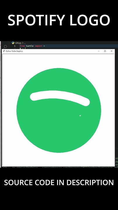 Spotify Logo - Python Turtle Graphics Drawing - YouTube