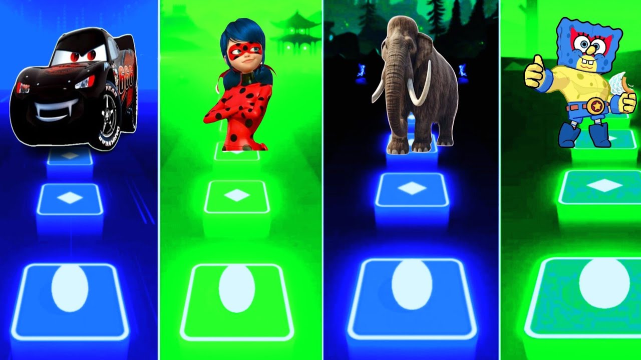 McQueen Black Eater 🆚 Lady bug 🆚 Funny Mammoth 🆚 SpongeBob BrawL Stars ...