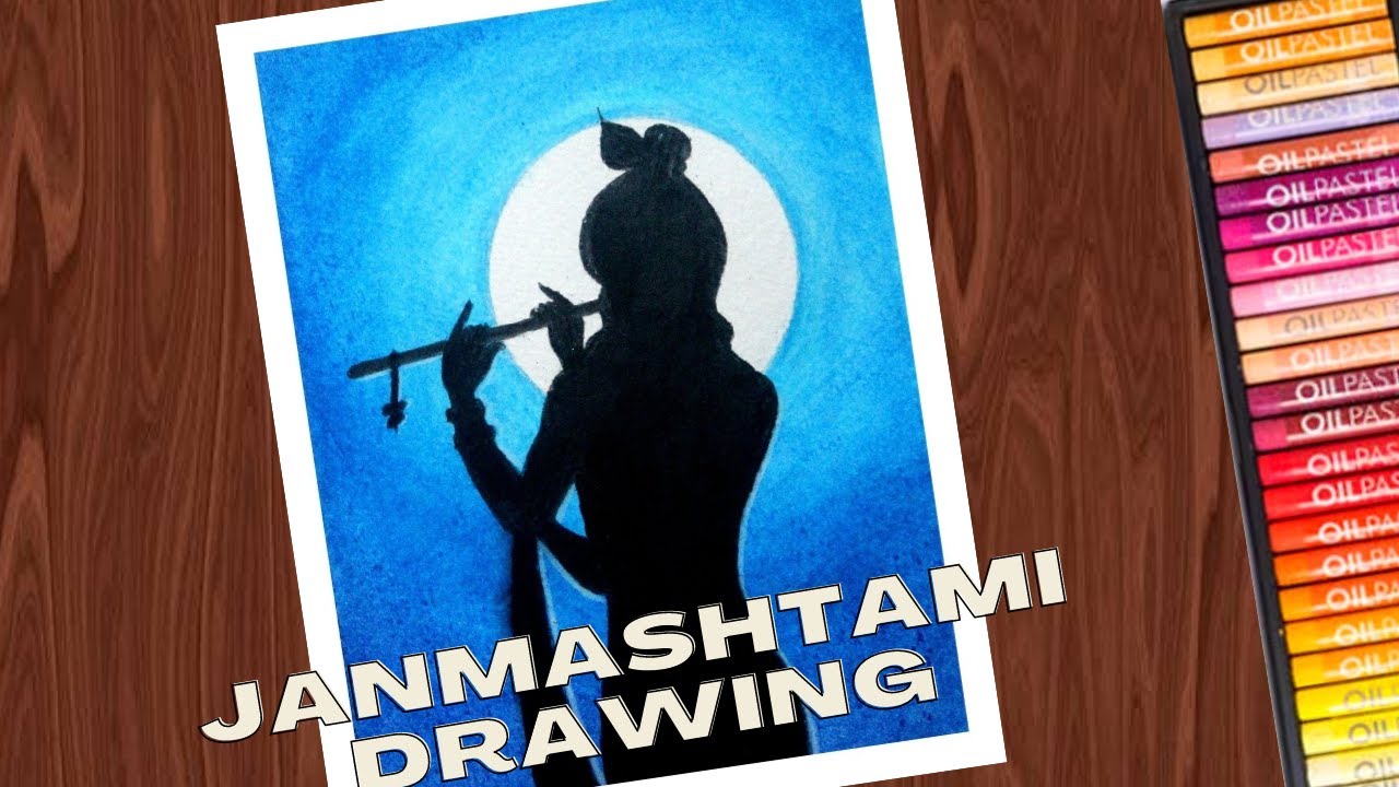Janmashtami drawing / Janmashtami krishna drawing easy / Janmashtami ...