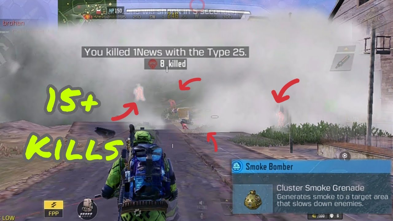 New *SMOKE BOMBER* class gameplay |solo vs squad |battle royale ...