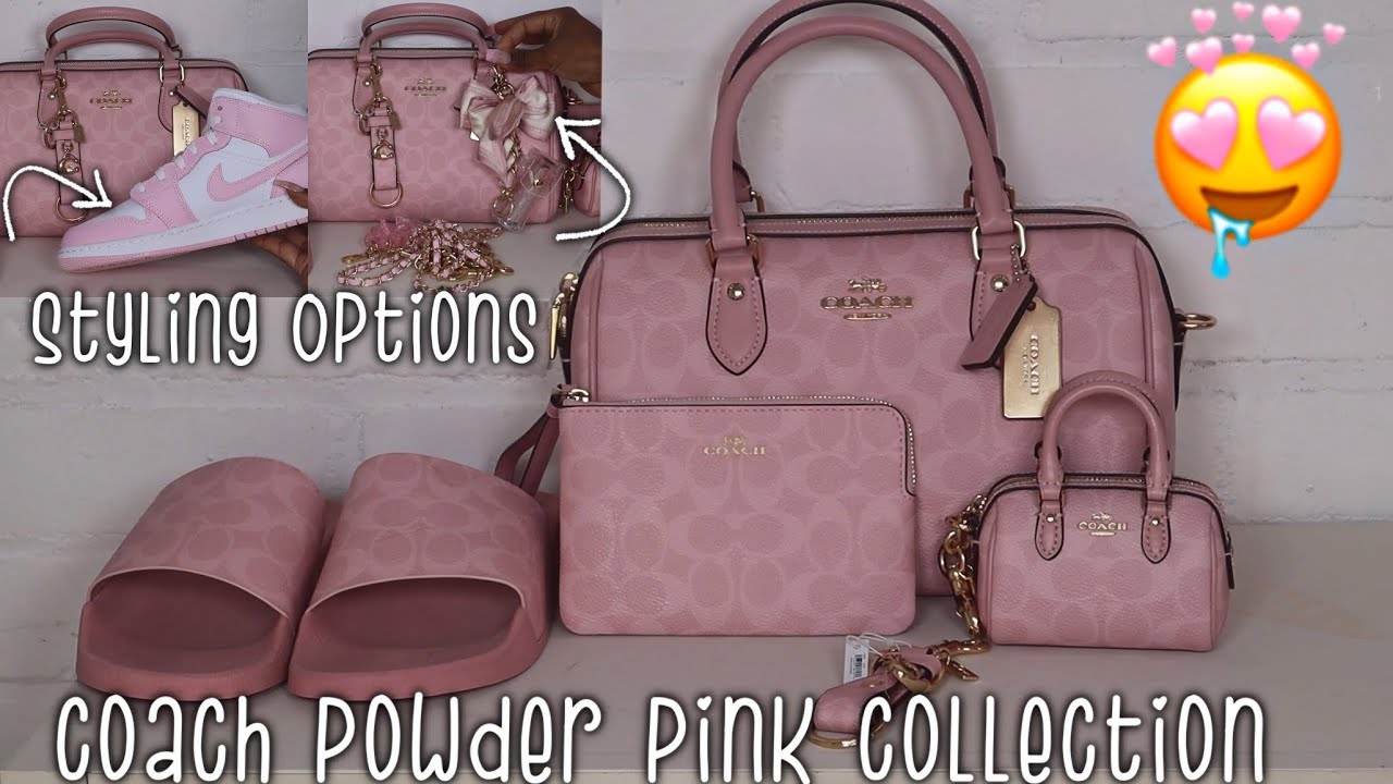 Coach Powder Pink Haul + Help Me Style My Bag - YouTube