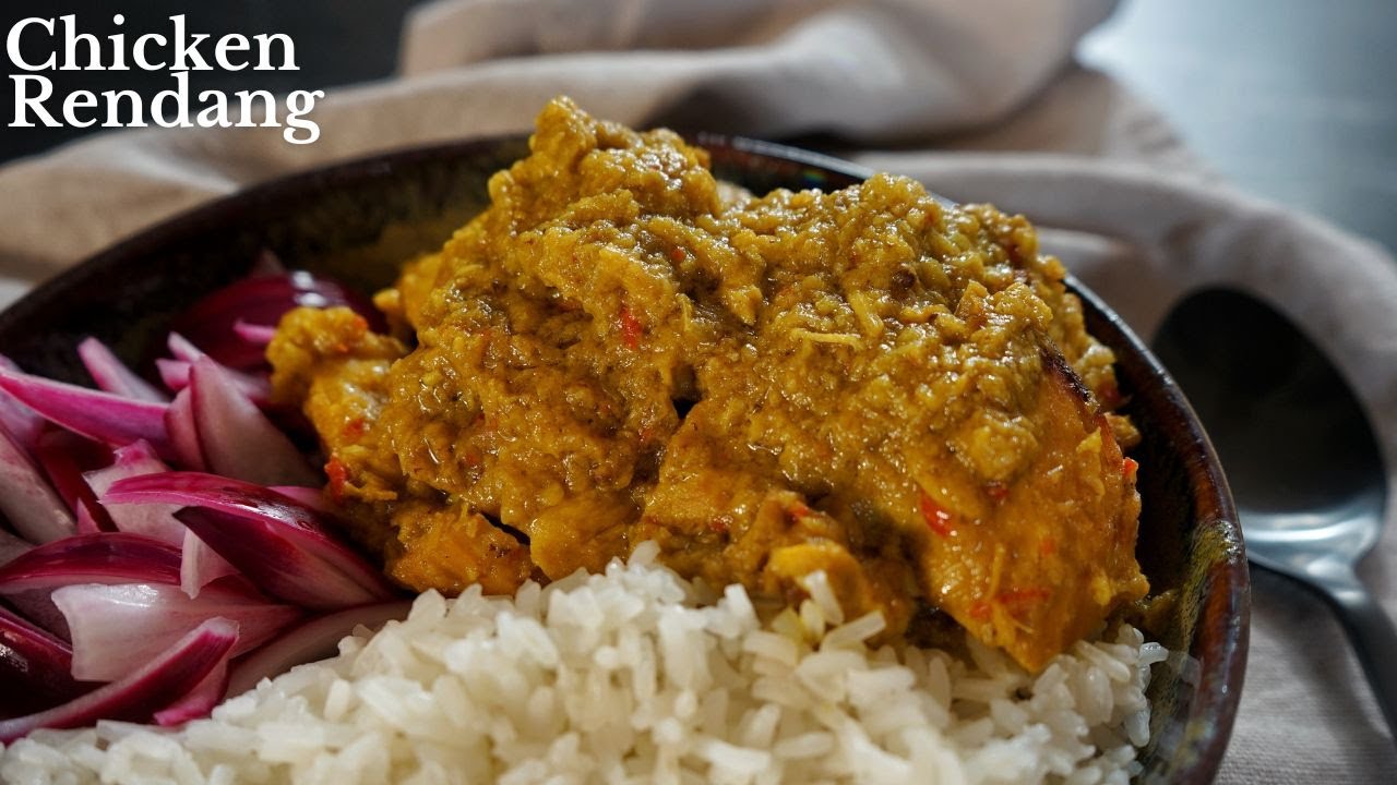 How To Make Indonesian Chicken Rendang | Homemade Rendang with Chicken ...