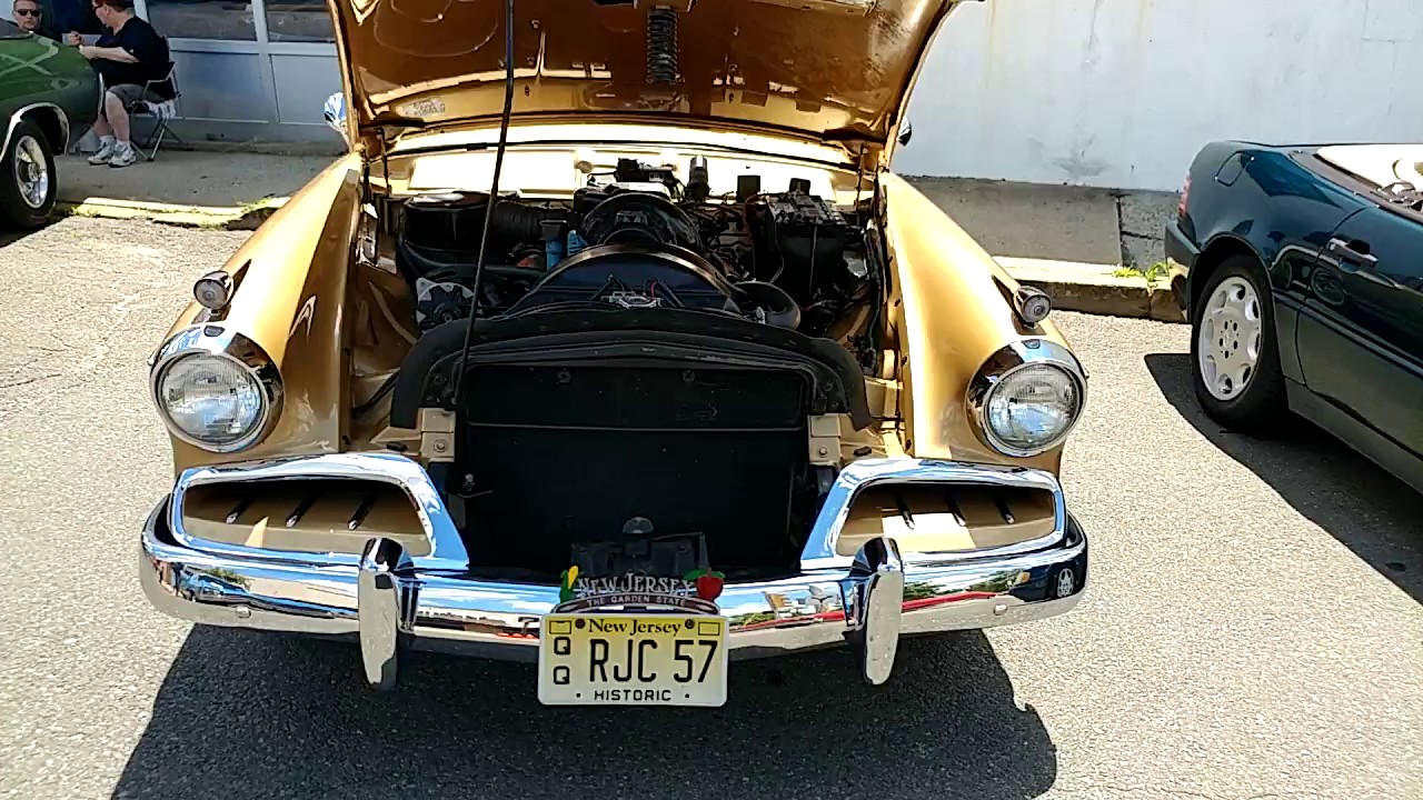 1957 GOLD STUDEBAKER GOLDEN HAWK 289 ENGINE - YouTube