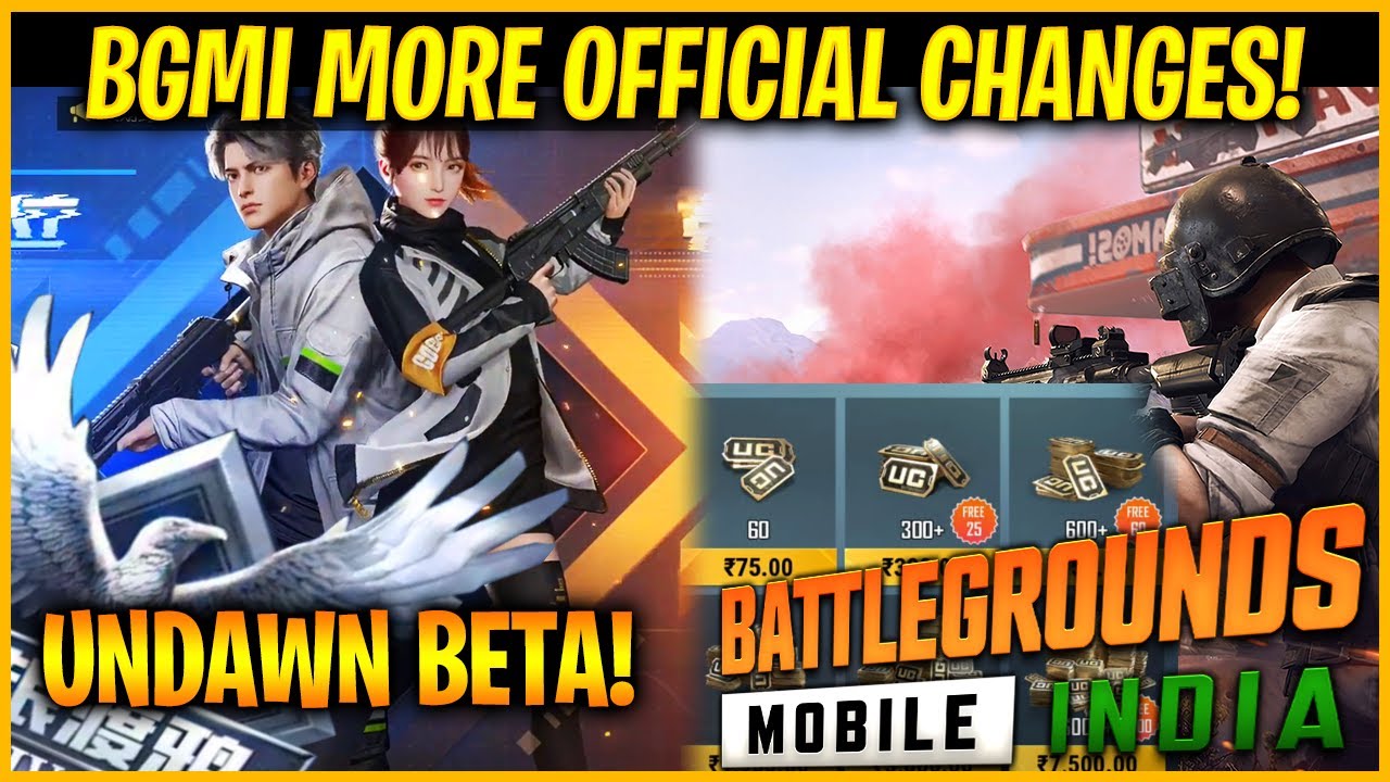 BGMI OFFICIAL CHANGES || UNDAWN BETA LIMITED SLOTS || WEBSITE CHNAGES ...