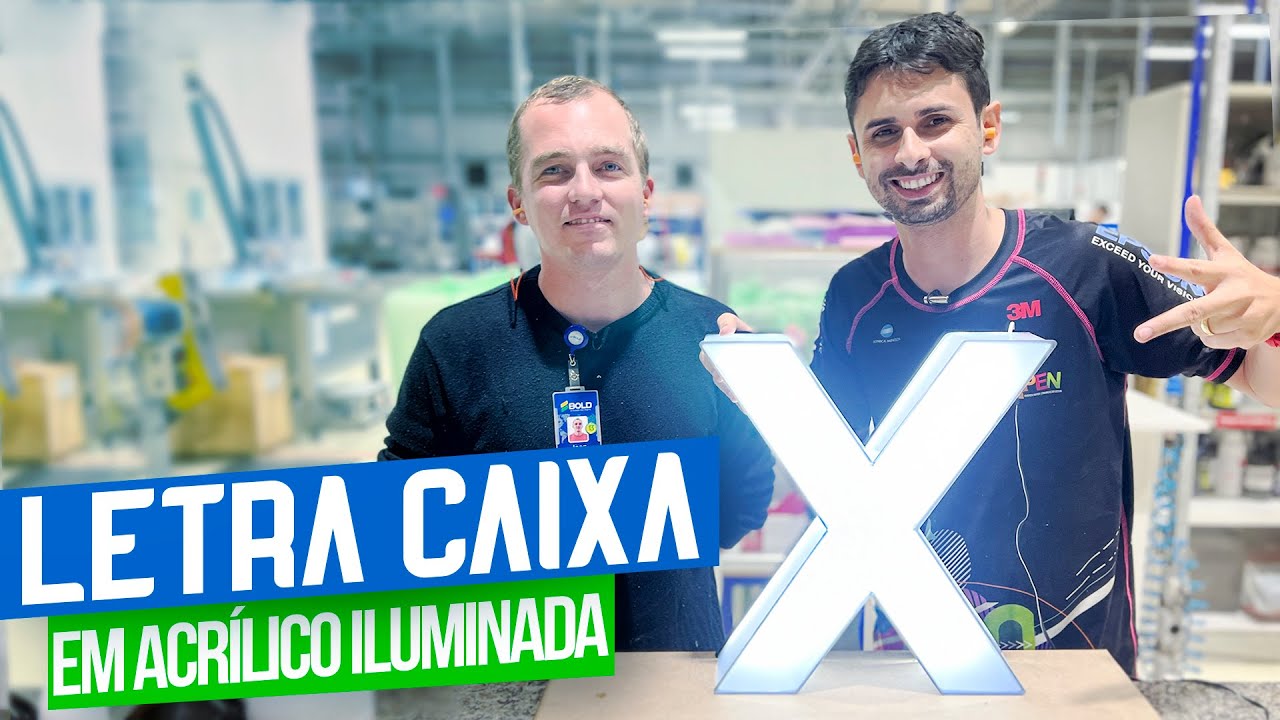 COMO FAZER LETRA CAIXA ILUMINADA EM ACRÍLICO - YouTube