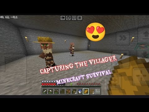 CAPTURING THE VILLAGER IN MINECRAFT 😍 || ‎⁨@Nutz_Gaming_77⁩ - YouTube