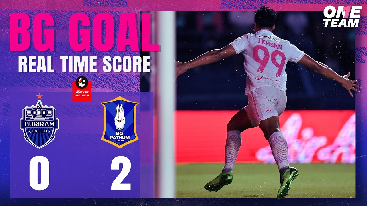 BG GOAL : BURIRAM UNITED 0-2 BG PATHUM UNITED | REAL TIME SCORE - YouTube