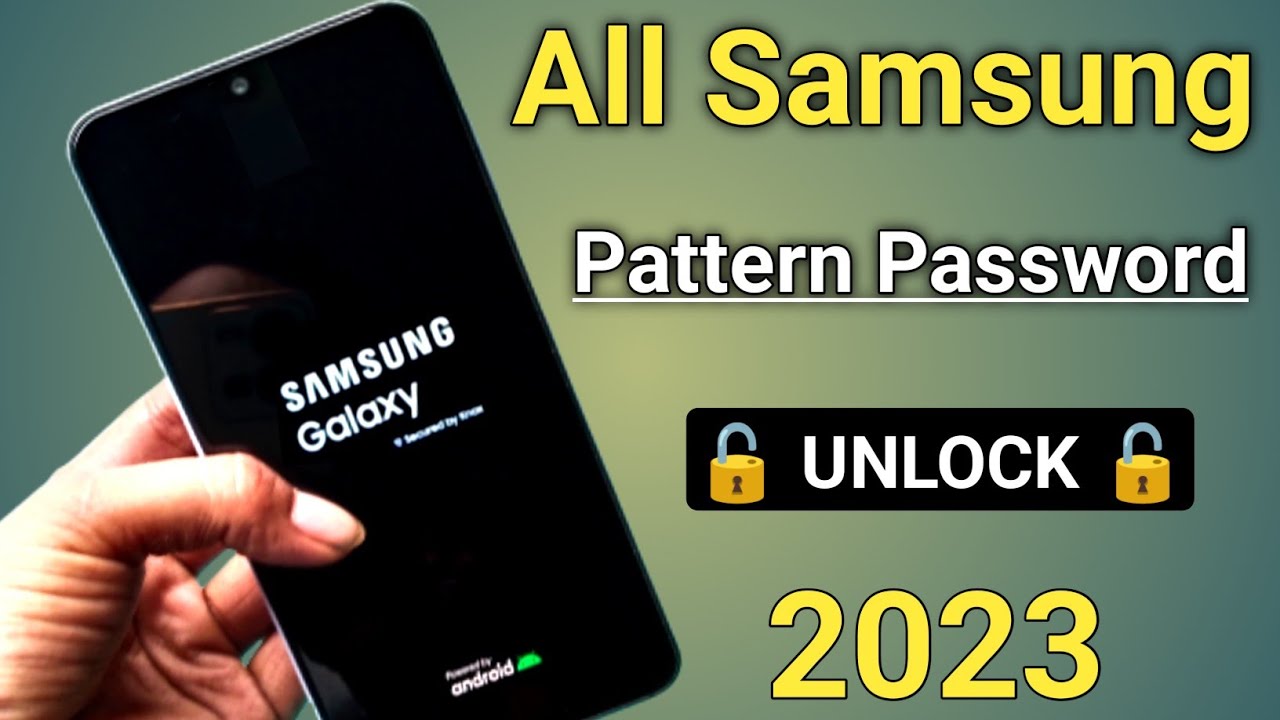 Samsung Mobile Ka Pattern Lock Kaise Tode🔓|| How To Unlock Samsung All Phone Forgot password ...