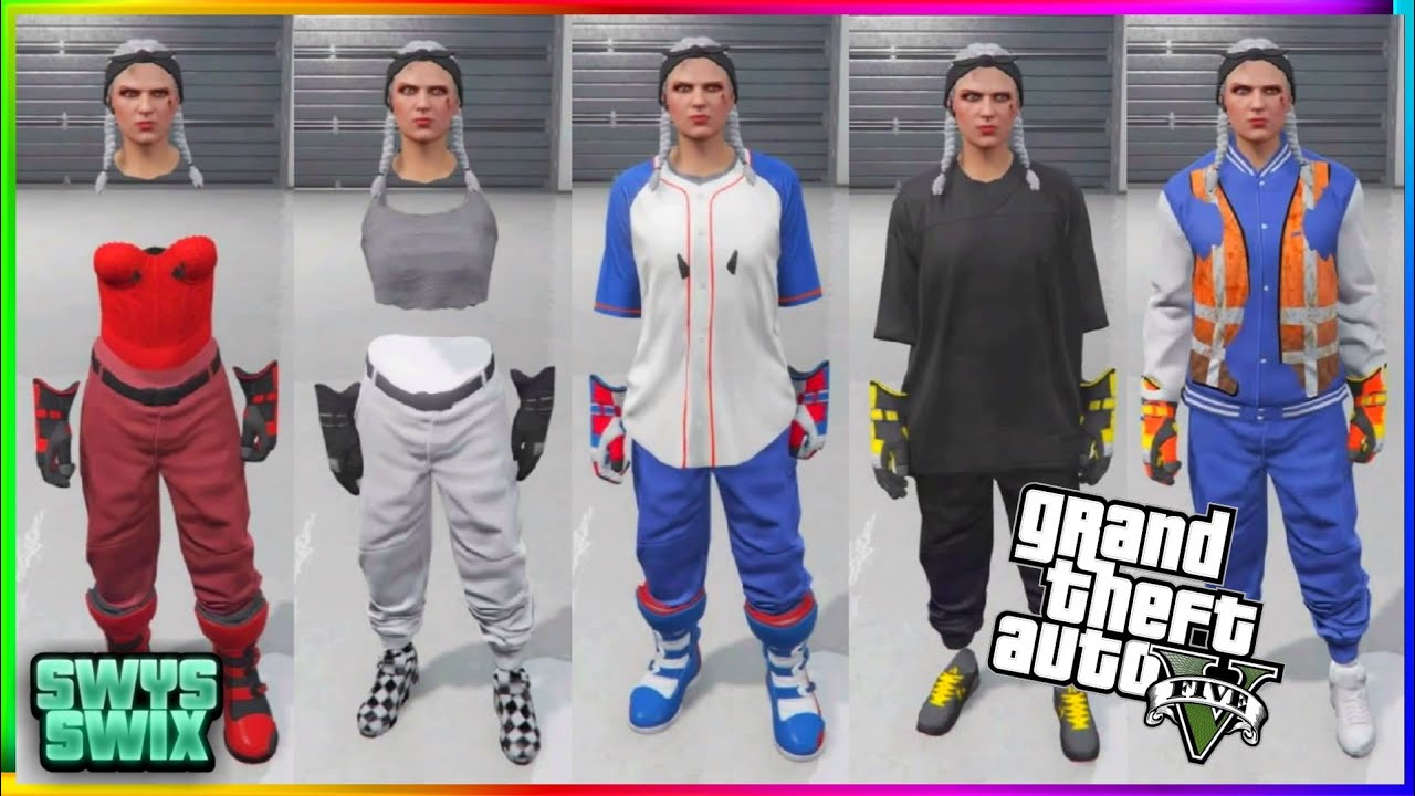 AVOIR 5 TENUES MODDER EN MÊME TEMPS SUR LE PERSONNAGE FÉMININ SUR GTA 5 ...