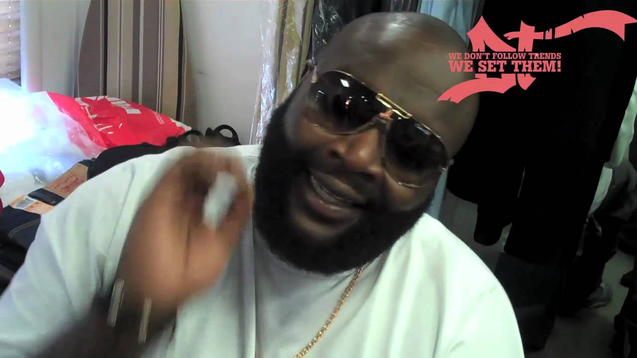 Rick Ross behind the scenes at 9piece video shoot - YouTube