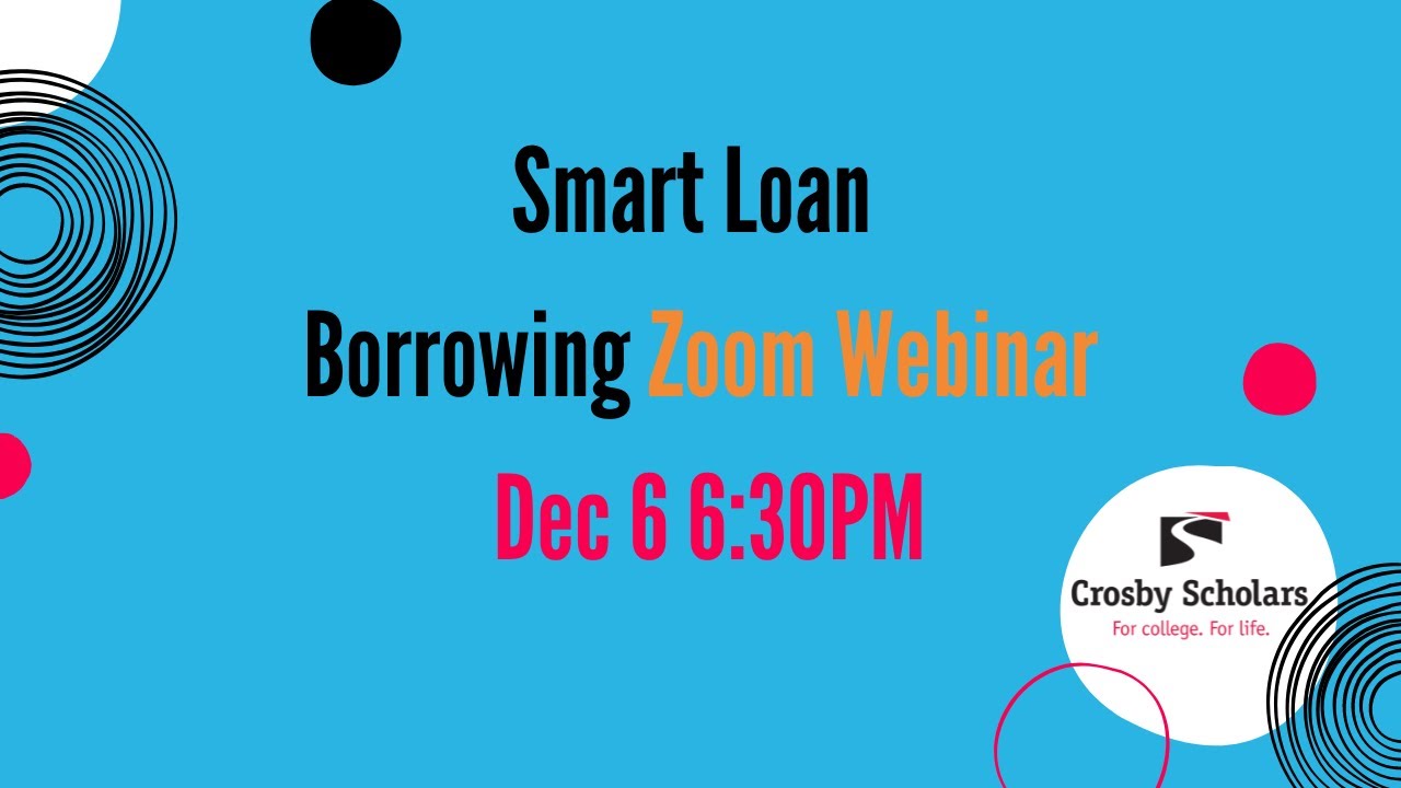 Smart Loan Borrowing Webinar recording - YouTube
