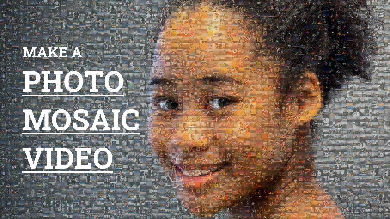 How to Make a Photo Mosaic Video From Your Pictures - YouTube