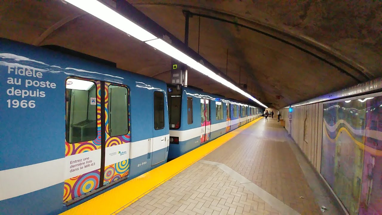 Final MR-63 train ride on the Montreal Montreal - Video 1: Riding the ...