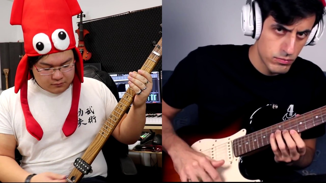Davie504 challenged me to a GUITAR BATTLE 😱 - YouTube