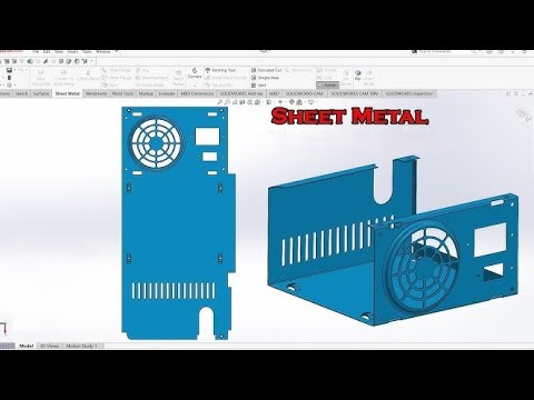 How to make Power Box Chassis in SOLIDWORKS - YouTube