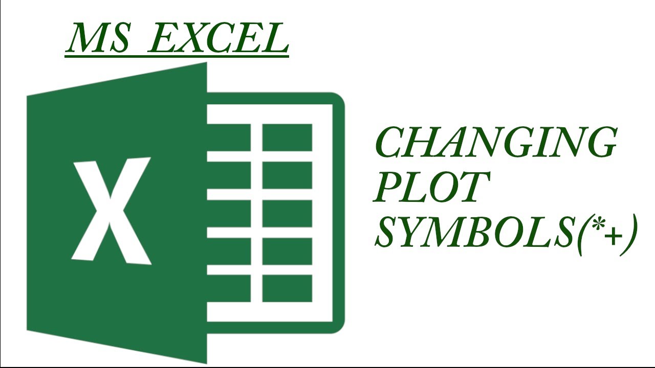 Changing plot symbols on a scatter plot chart in MS Excel. Explained ...