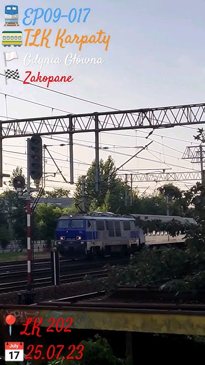 Przejazd pociągu EP09-017 z składem TLK Karpaty relacji Gdynia Główna ️ Zakopane - YouTube