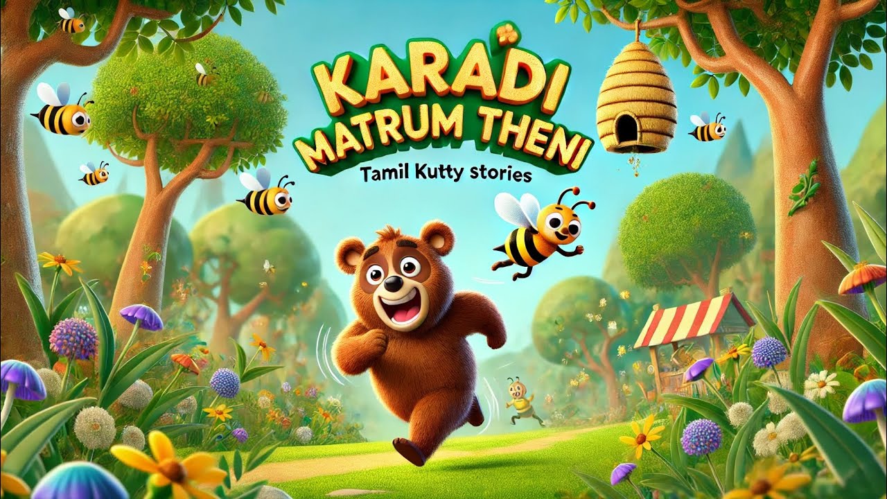Karadi matrum Theni - Tamil kutty stories #kidsstory #cartoon # ...