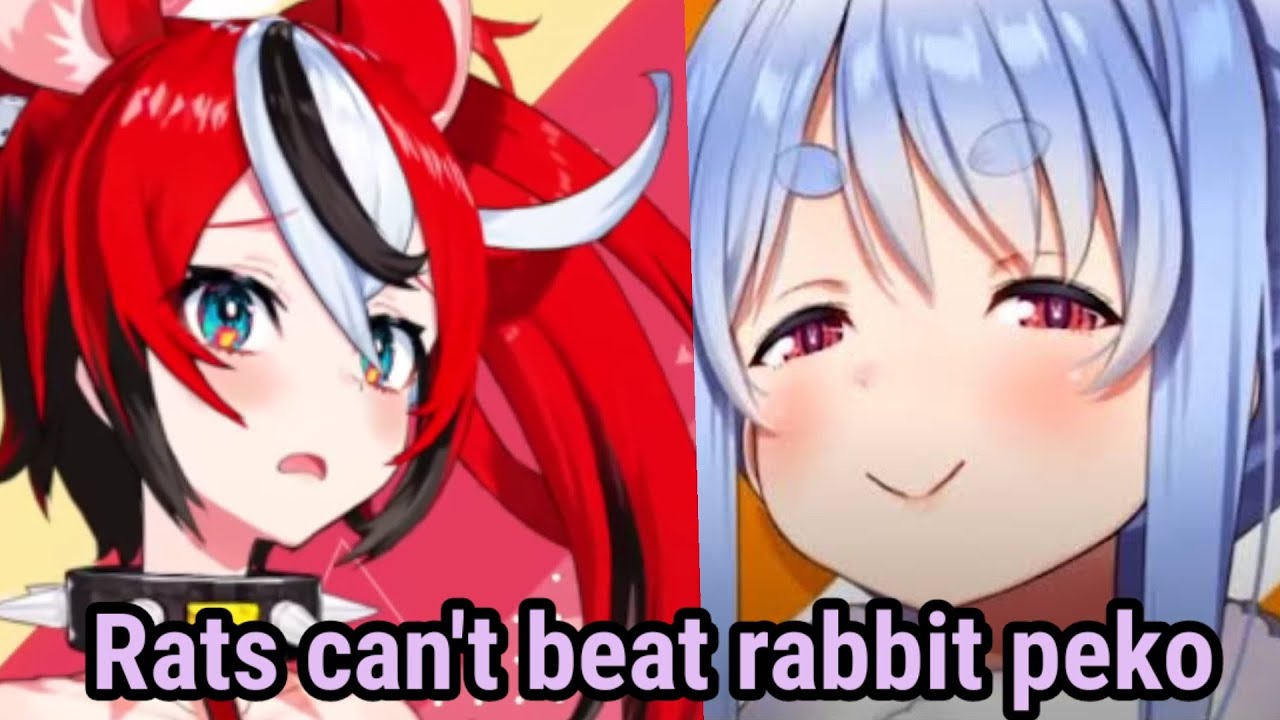Smug Rabbit asserting dominance over Rat - YouTube