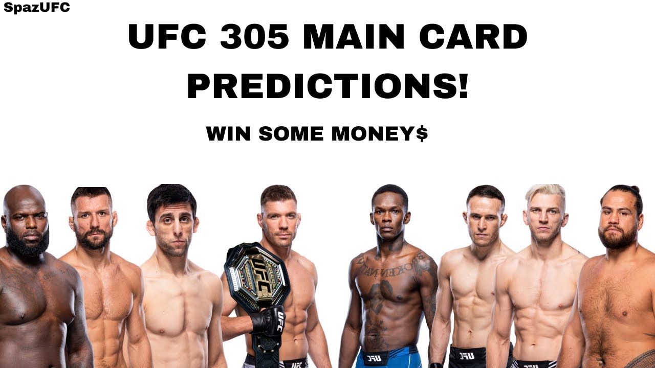 UFC 305 MAIN CARD PREDICTIONS/BREAKDOWN! - YouTube