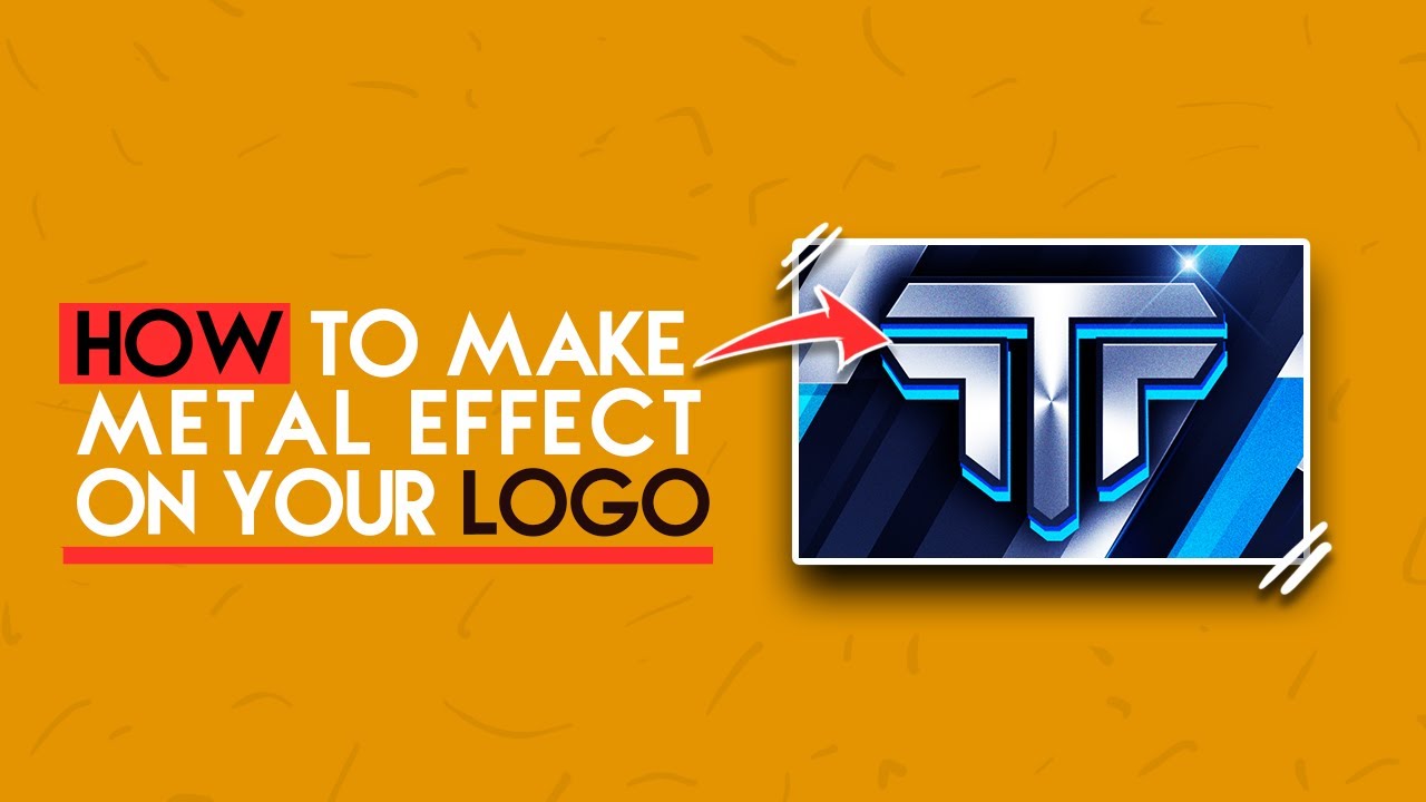 How to make your logo metallic | #Tutorial 1 - YouTube