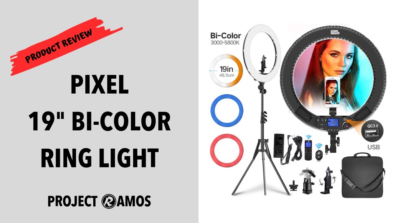 Pixel 19" Bi-Color Ring Light Kit Review - YouTube