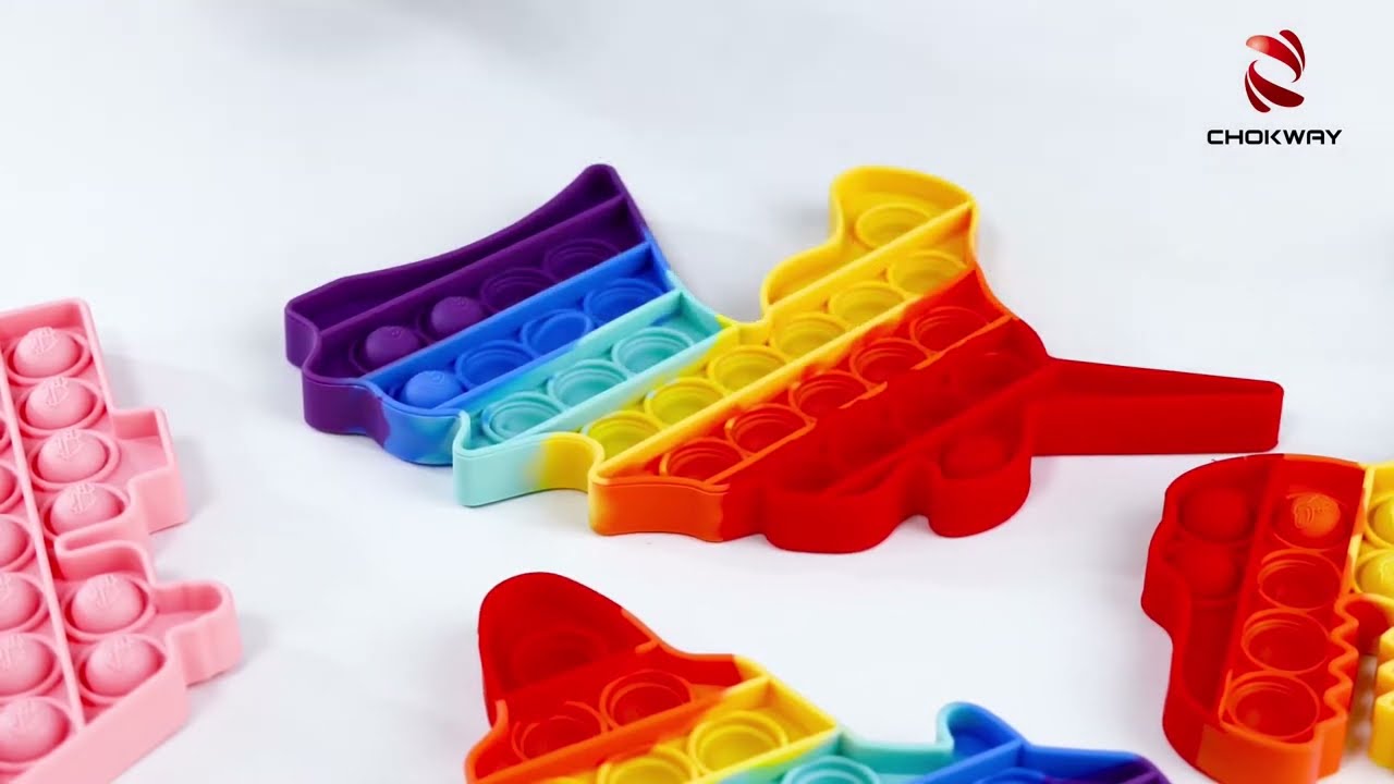 How to play with Push Pop Bubbles Fidgets it Sensory Silicone Toys ...