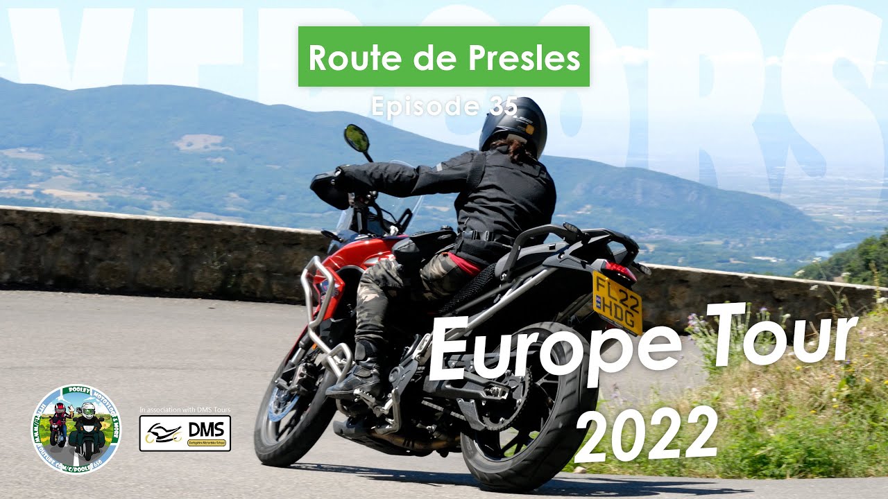 Europe Motorcycle Tour 2022 EP35: Route de Presles - Balcony roads in ...