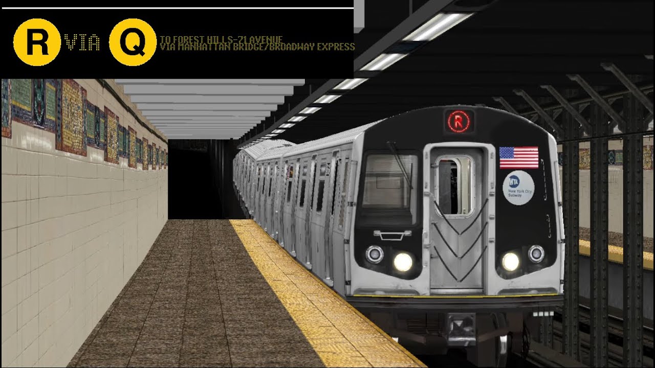 OpenBVE Special: R Train To Forest Hills-71 Av Via Manhattan Bridge ...