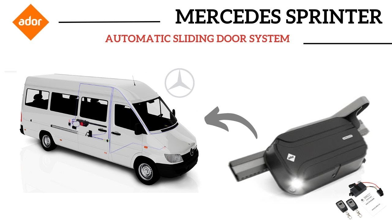 Mercedes Sprinter Automatic Sliding Door System. Adjusting the sliding ...