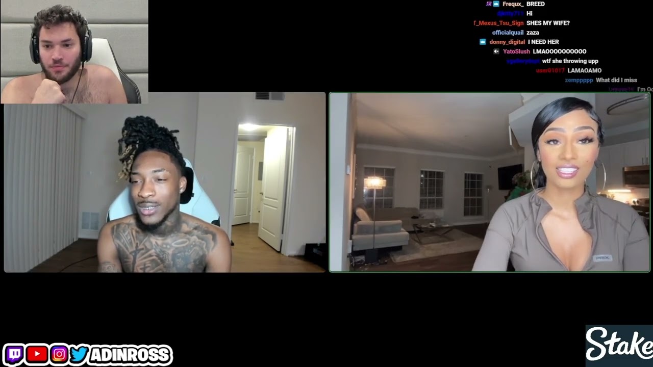 Izi Prime vs Rubi Rose Adin Ross E-Date - YouTube