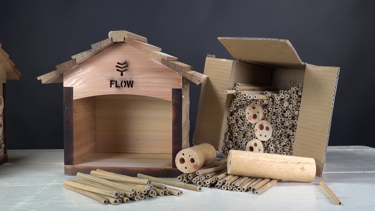 Mason Bee Orchard Bee Flow Pollinator House Kit Solitary Bee Habitat ...